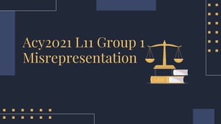 Case Law Misrepresentation | PPT