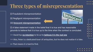 Case Law Misrepresentation | PPT