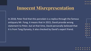 Case Law Misrepresentation | PPT