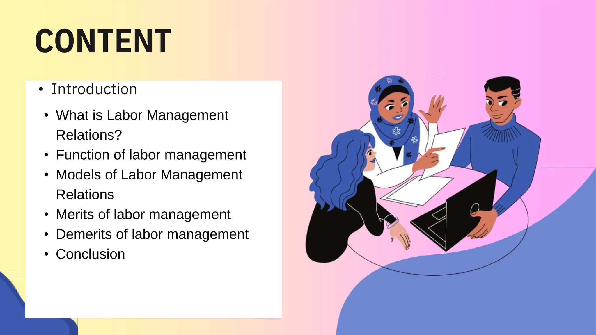 LABOR MANAGEMENT RELATION.pptx................. | PPTX