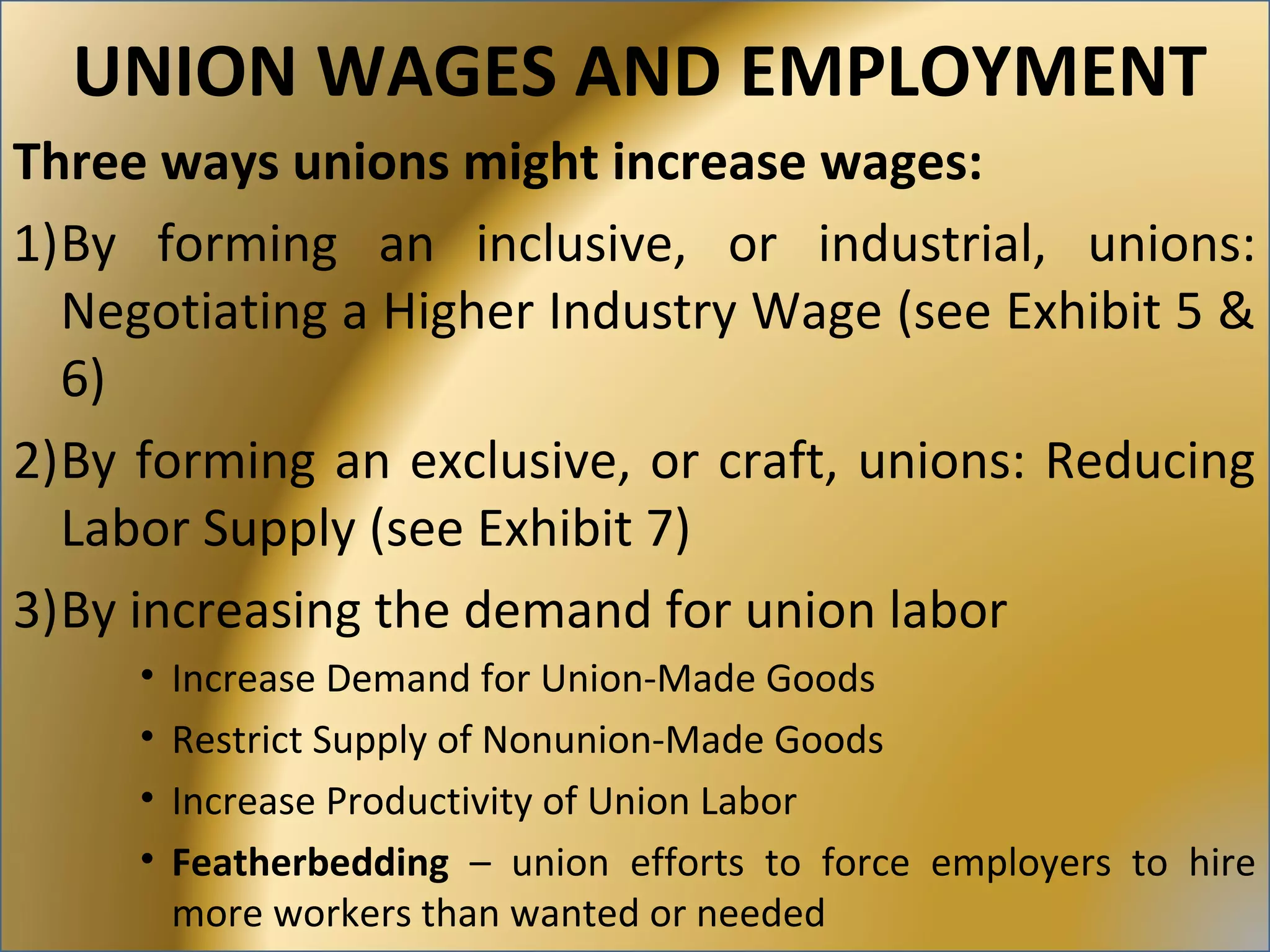 Labor markets and labor unions | PPT