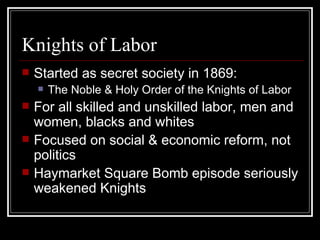 U.S. Labor Movement | PPT