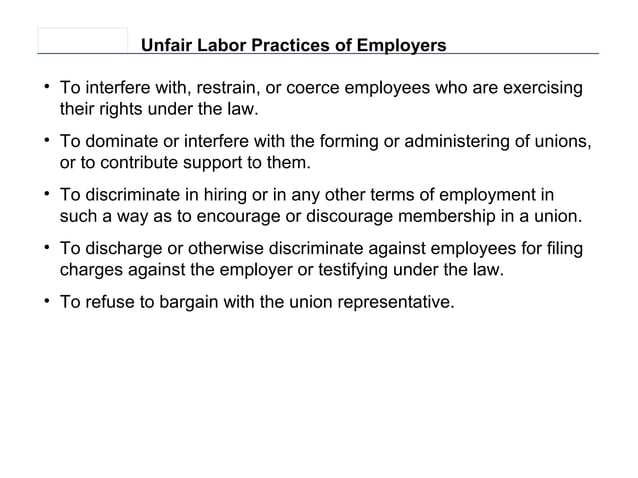 Labor relation | PPT | Law