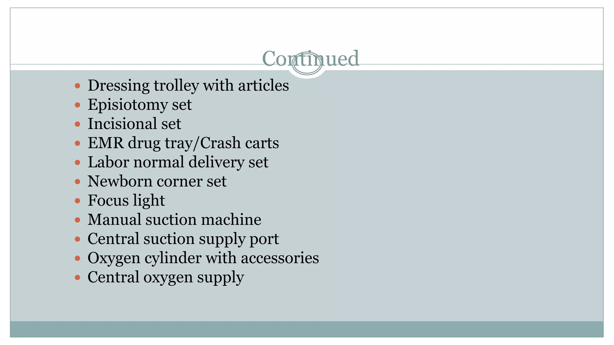 Labor room setting | PPTX
