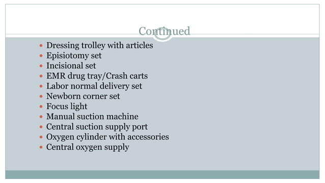 Labor room setting | PPTX