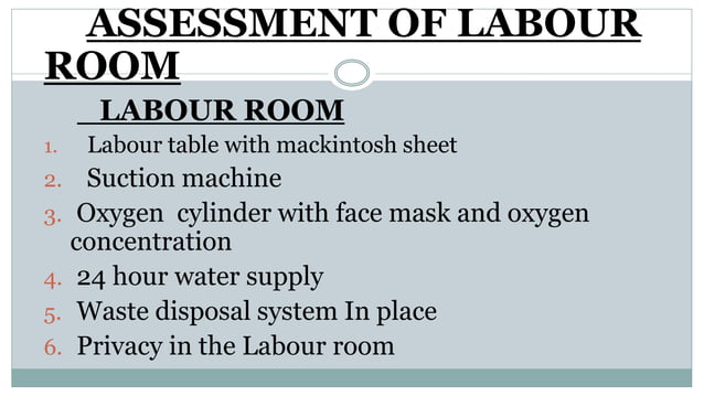 Labor room setting | PPTX