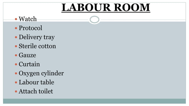 Labor room setting | PPTX