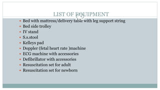 Labor room setting | PPTX
