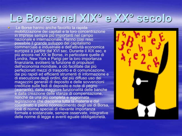 LA BORSA VALORI NELLA STORIALA BORSA VALORI NELLA STORIA.ppt