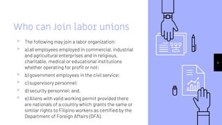 Labor unions | PPTX