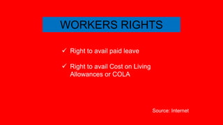 LABOR & WORKERS RIGHTS PREPARED BY MA'AM MAIDA LYNN N. JAGUIT,RN,MM,PhD ...