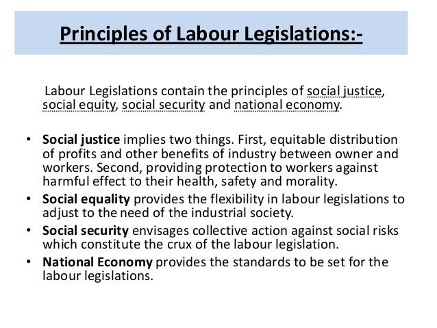 Labour legislations