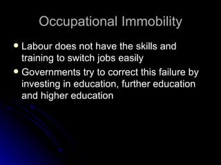Labour Immobility | PPT