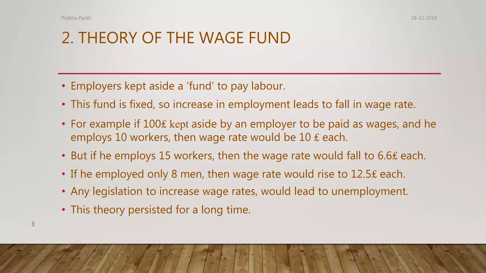 Labour theory of wages | PPSX