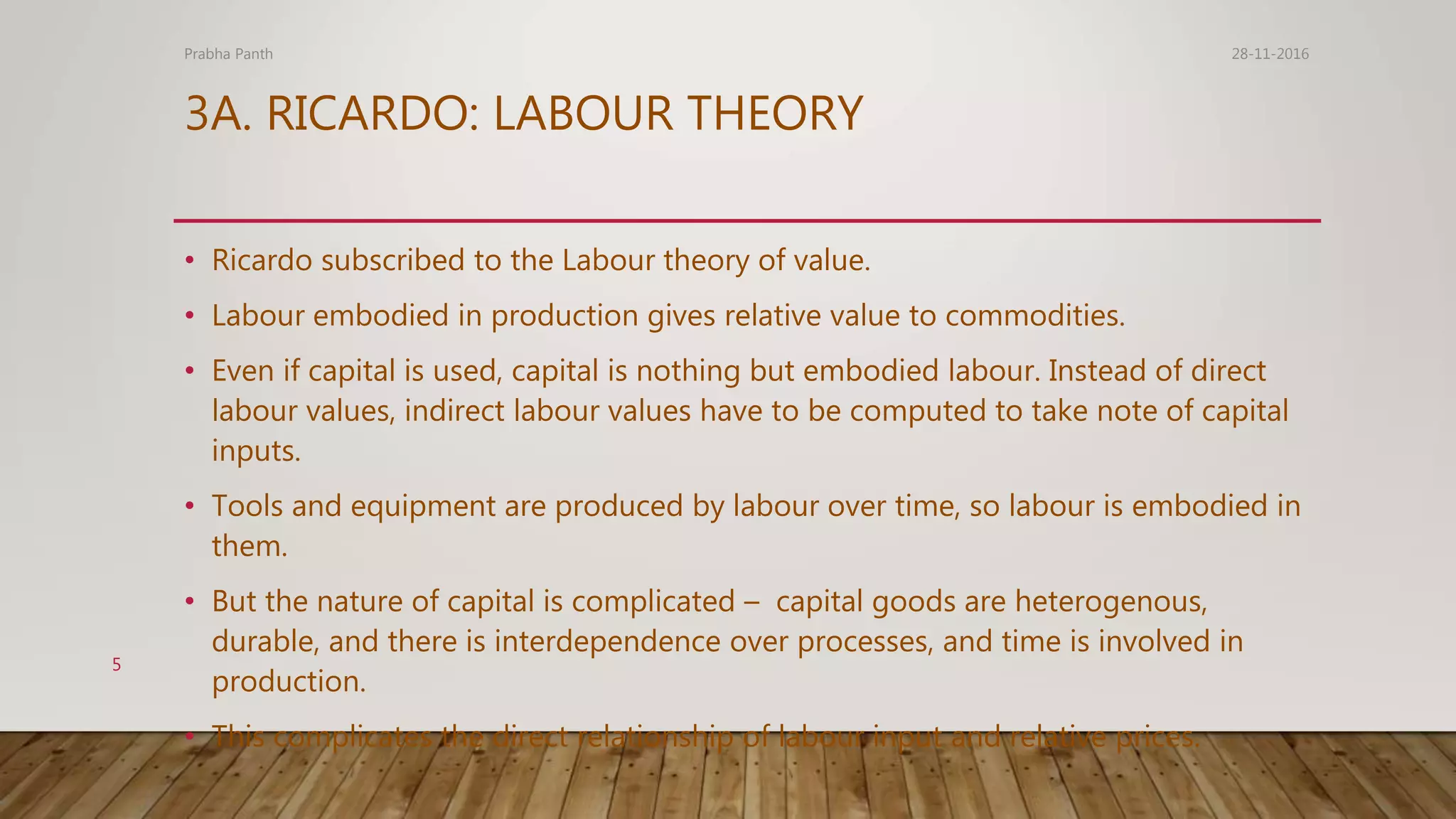 Labour theory of wages | PPSX