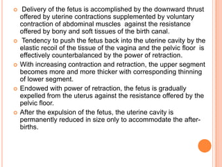 Labour : The process of child birth | PPTX