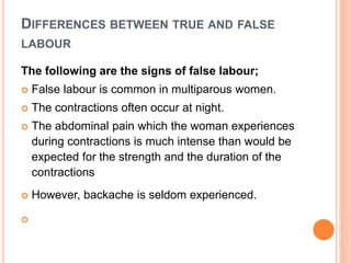 LABOUR in obstetrics and Gynaecology course | PPTX