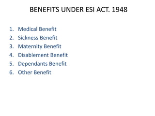 ESI Act 1948 | PPTX
