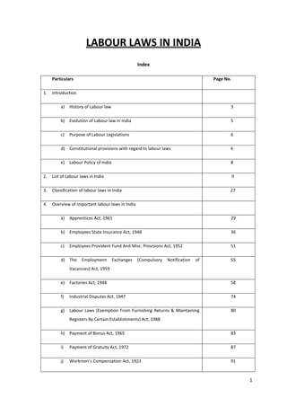 Labour act | PDF