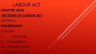 Labour act of zimbabwe | PPTX