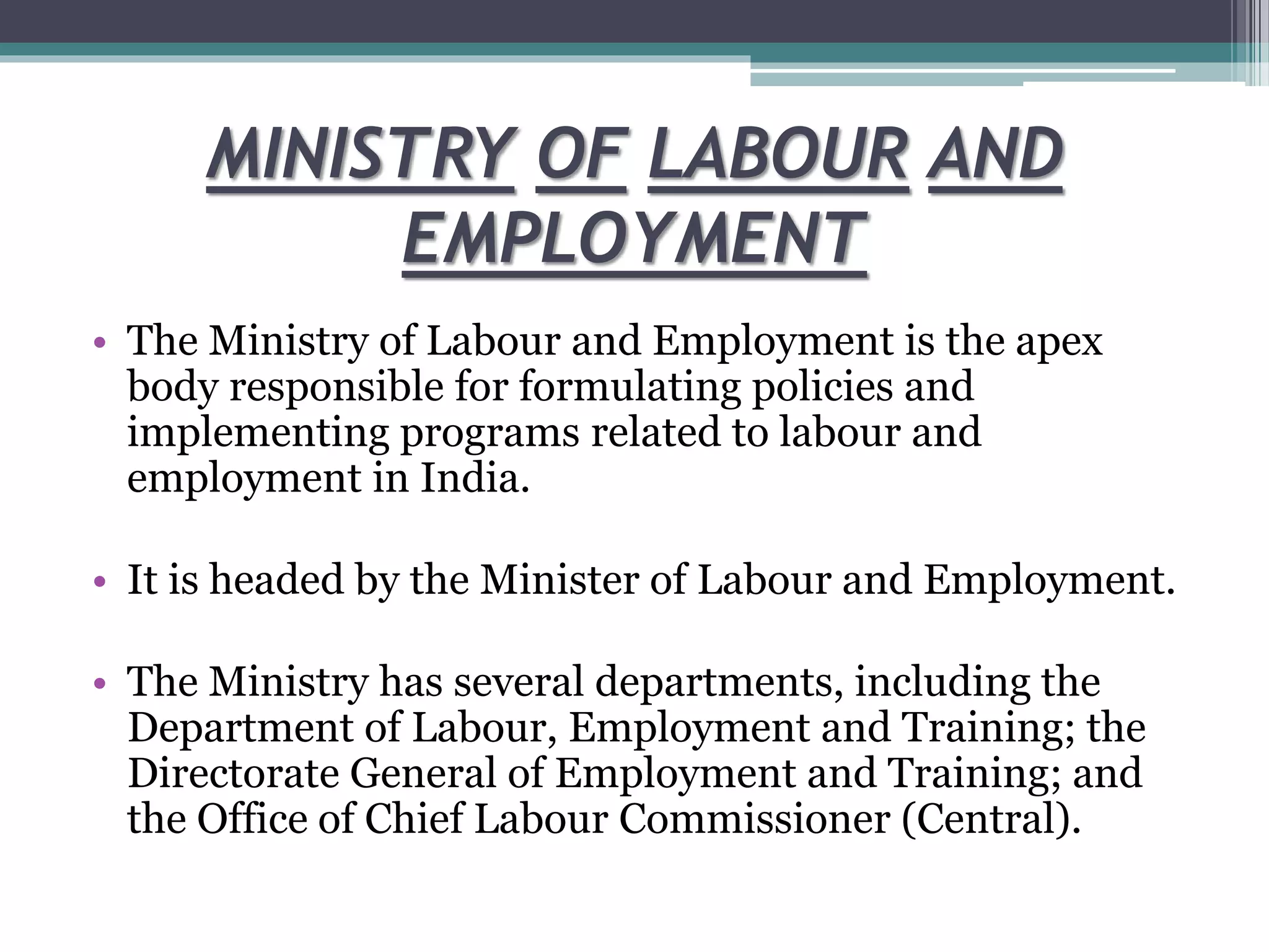 labour administrative machinery in india.pptx