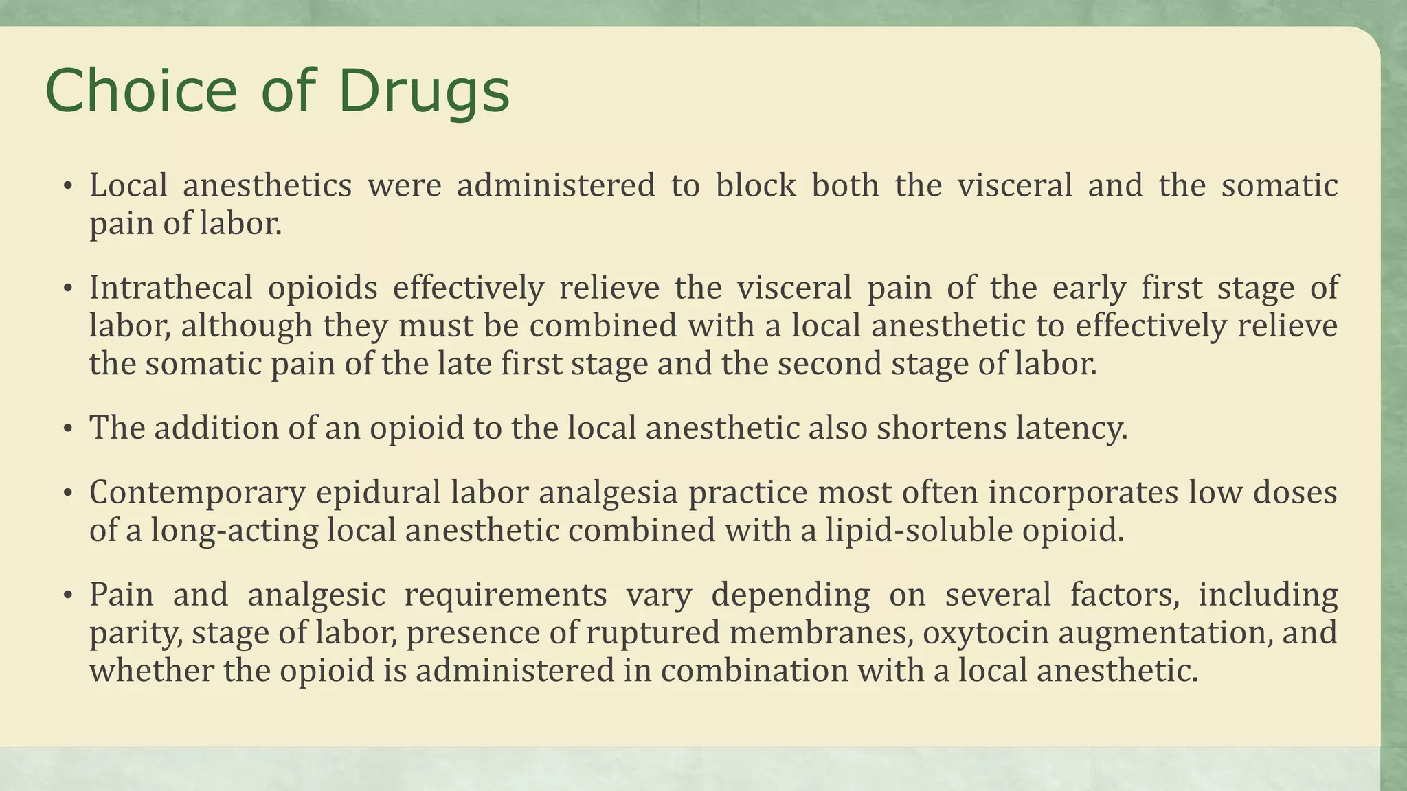 Labour analgesia | PPTX