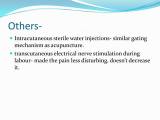 Labour analgesia - ajay | PPTX