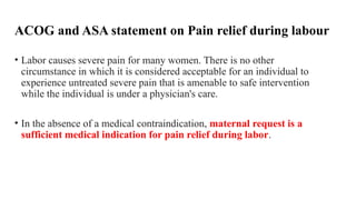 LABOUR ANALGESIA obstetrecian perspective.pptx