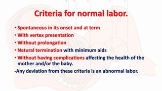 Labour and delivery | PPTX