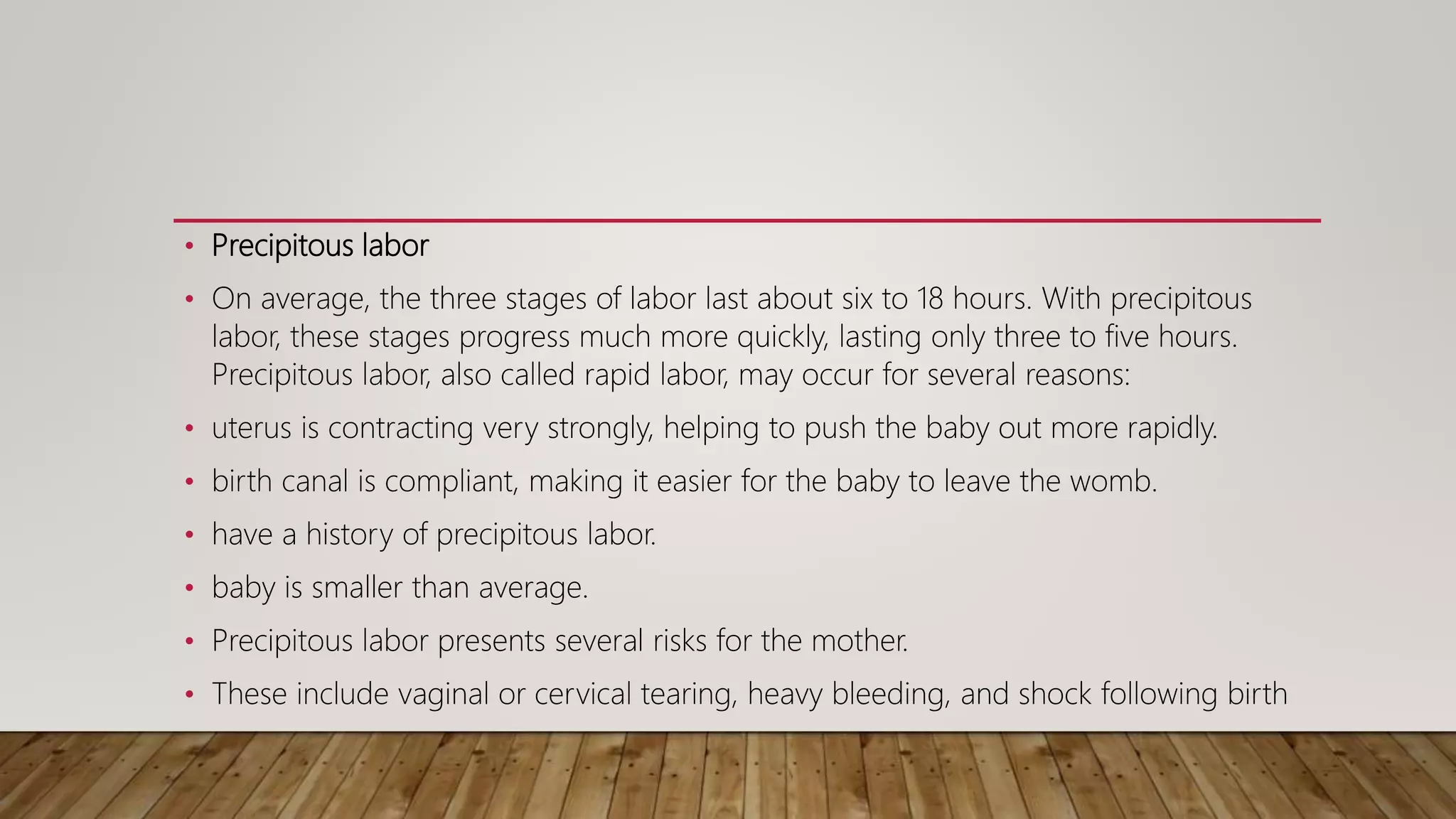 Labour and delivery 01.04.2021