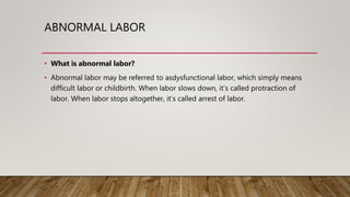 Labour and delivery 01.04.2021