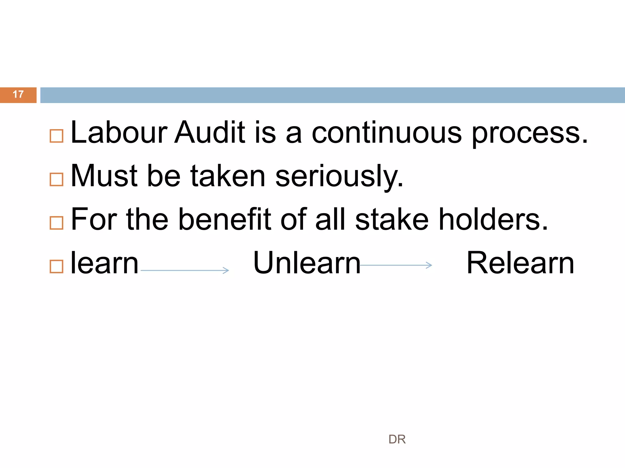 Labour audit | PPTX