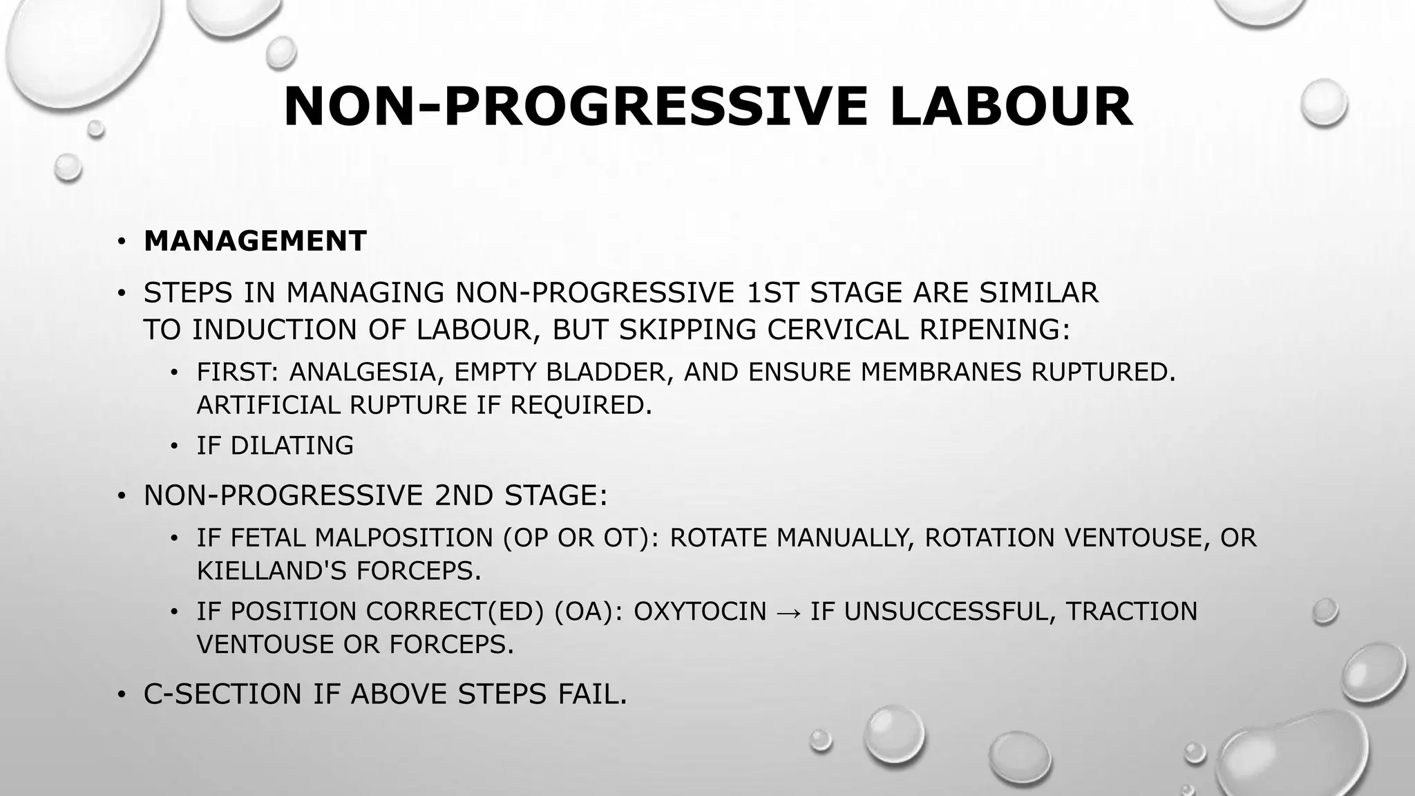 Labour complications | PPTX