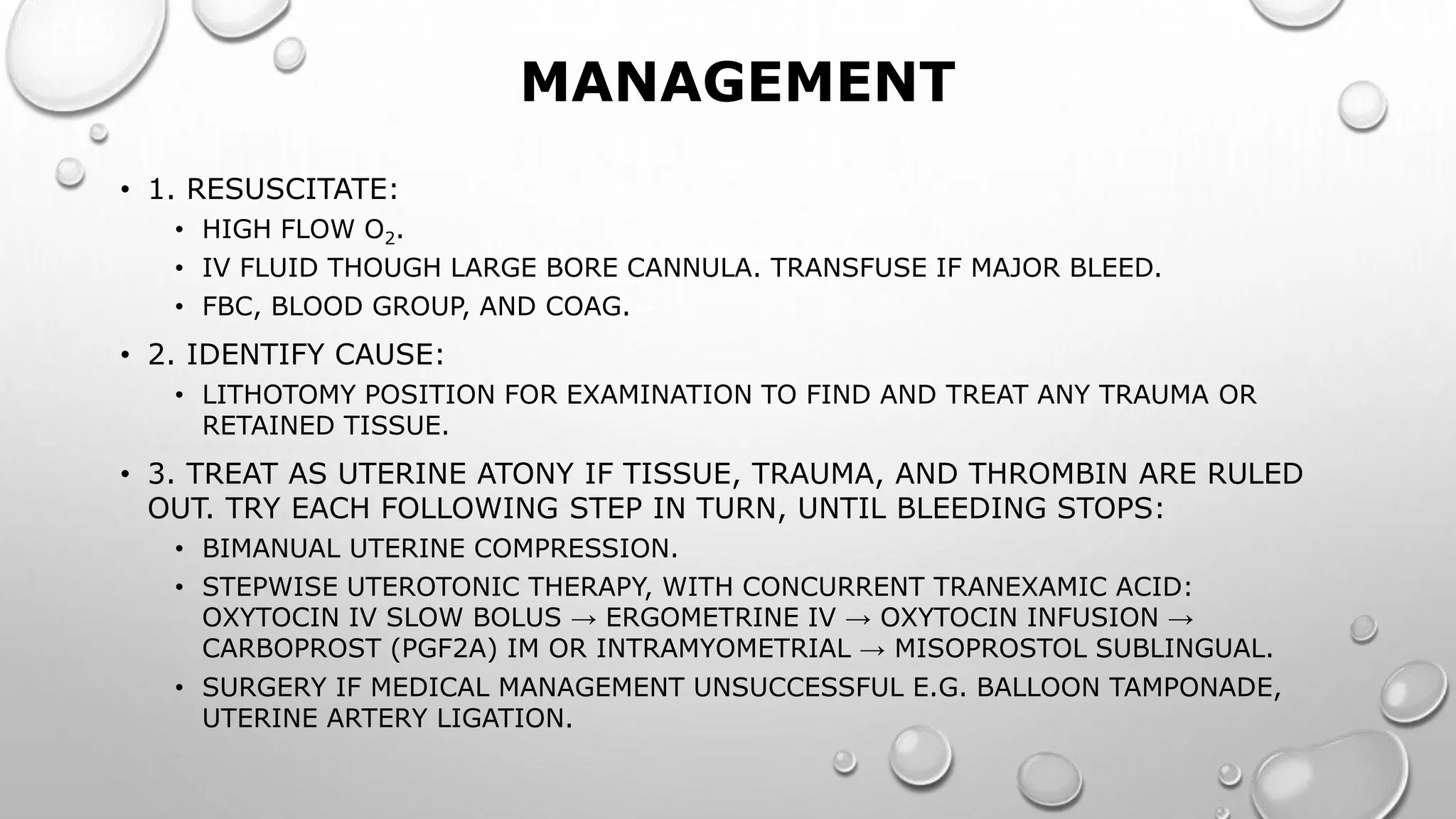 Labour complications | PPTX