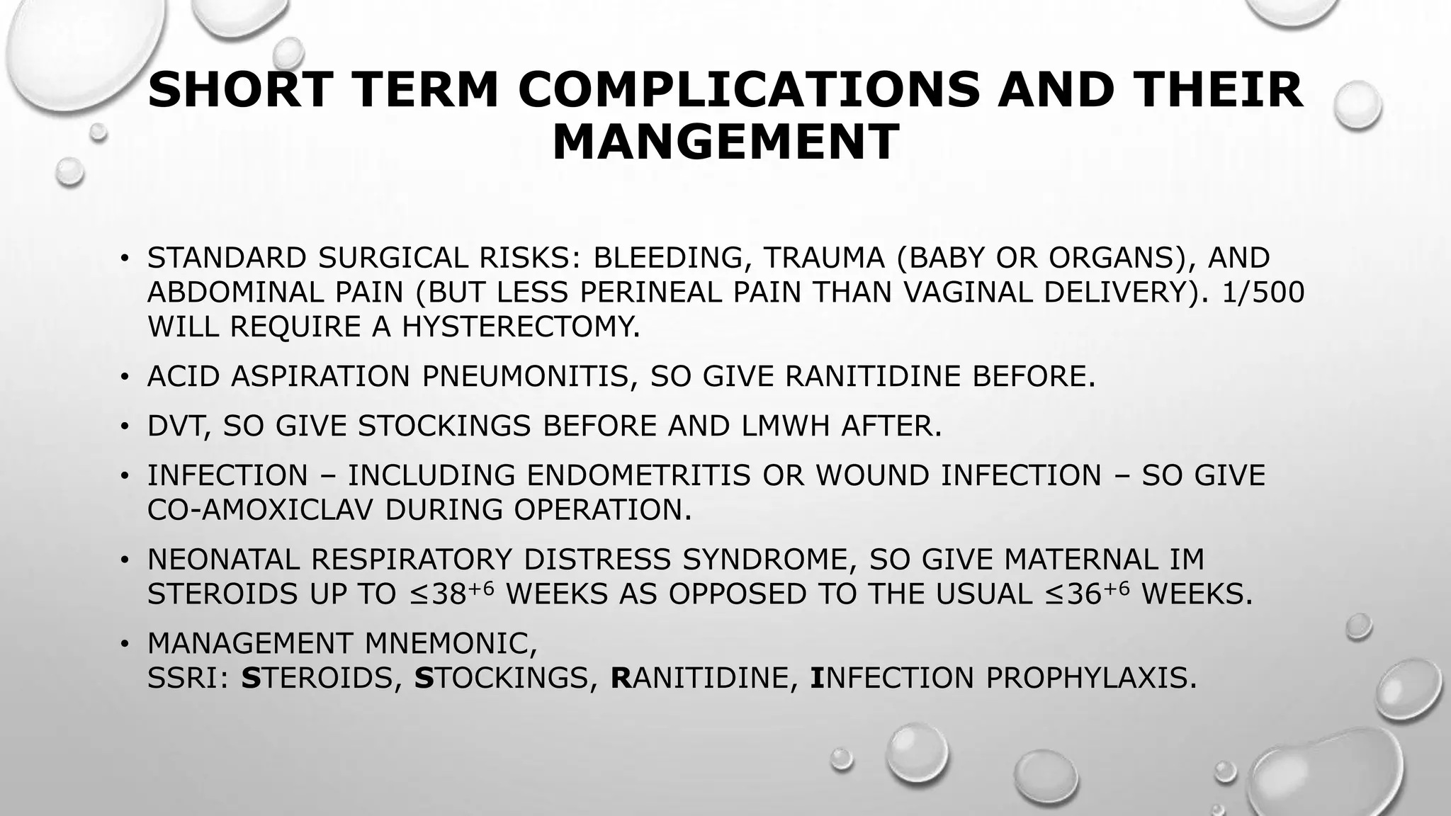Labour complications | PPTX