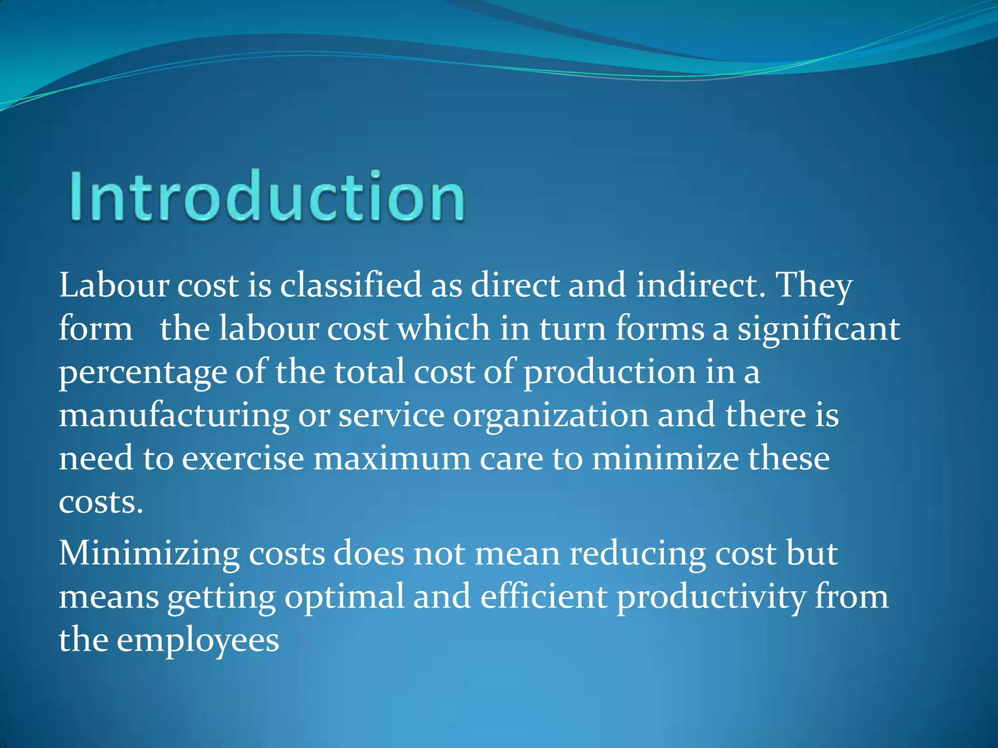 Labour cost accounting | PPTX