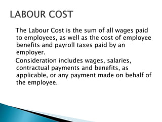 Labour cost and wage payment system | PPTX