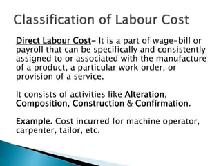 Labour cost and wage payment system | PPTX