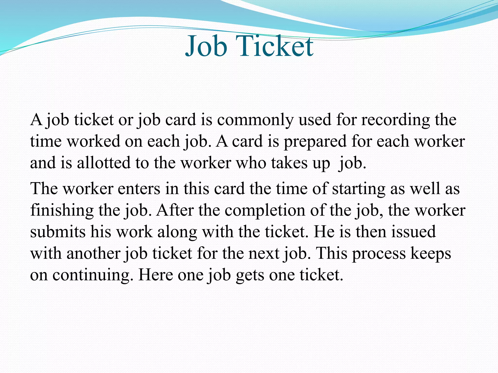Labour cost control | PPTX