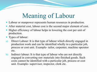 Labour cost control | PPTX