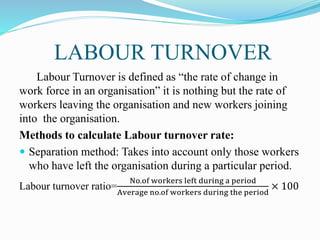 Labour cost control | PPTX