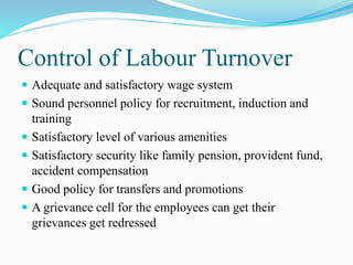 Labour cost control | PPTX