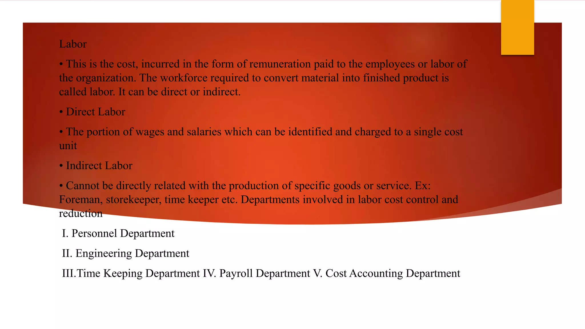 Labor costing Hanif Sherdil | PPT