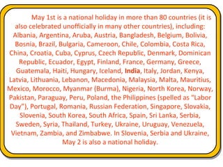 Happy Labour day | PPT | National & Civic Holidays | Holidays