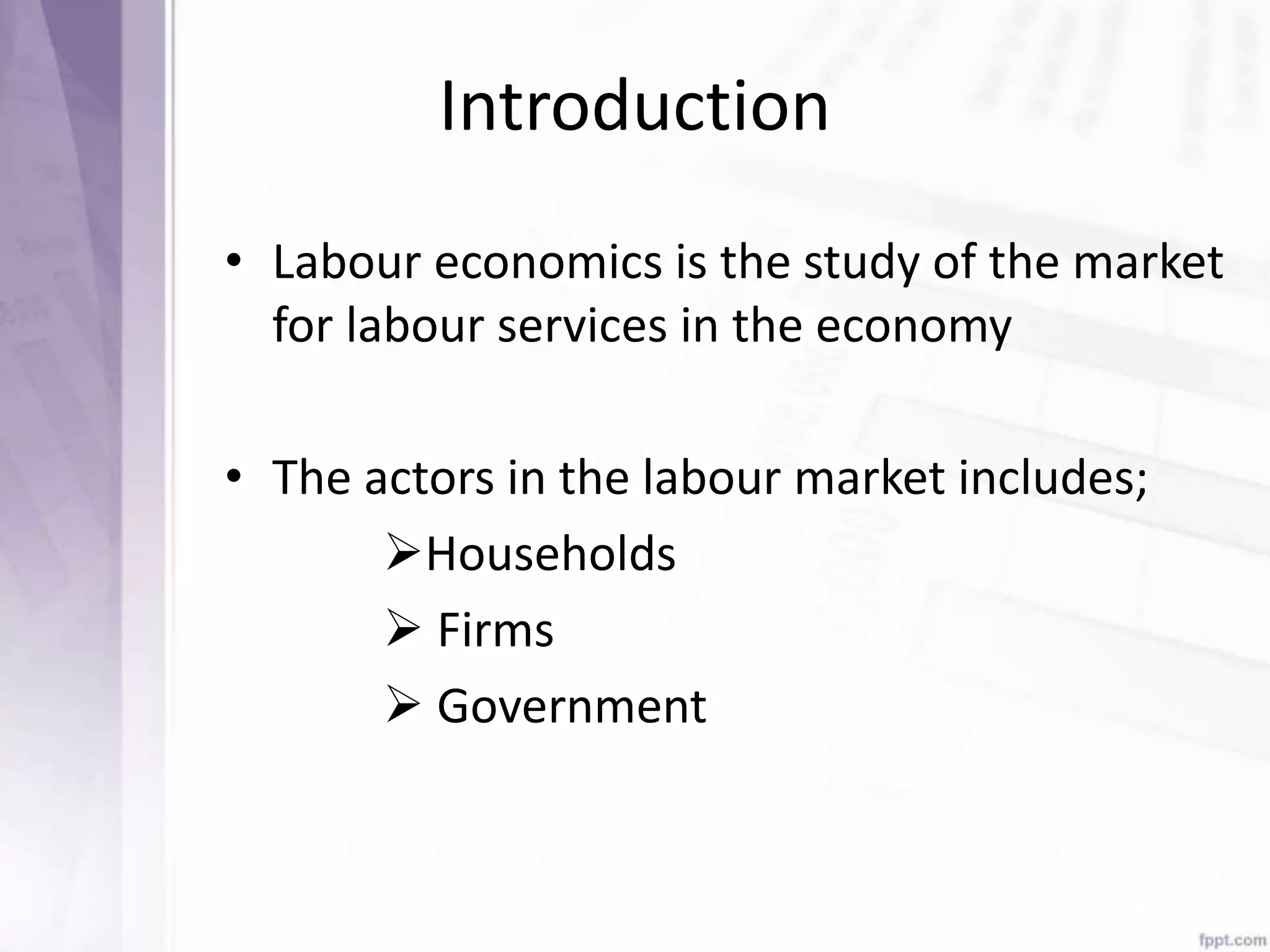 Labour economics | PPTX