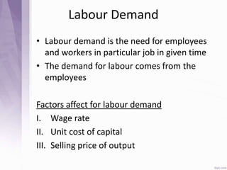 Labour economics | PPTX