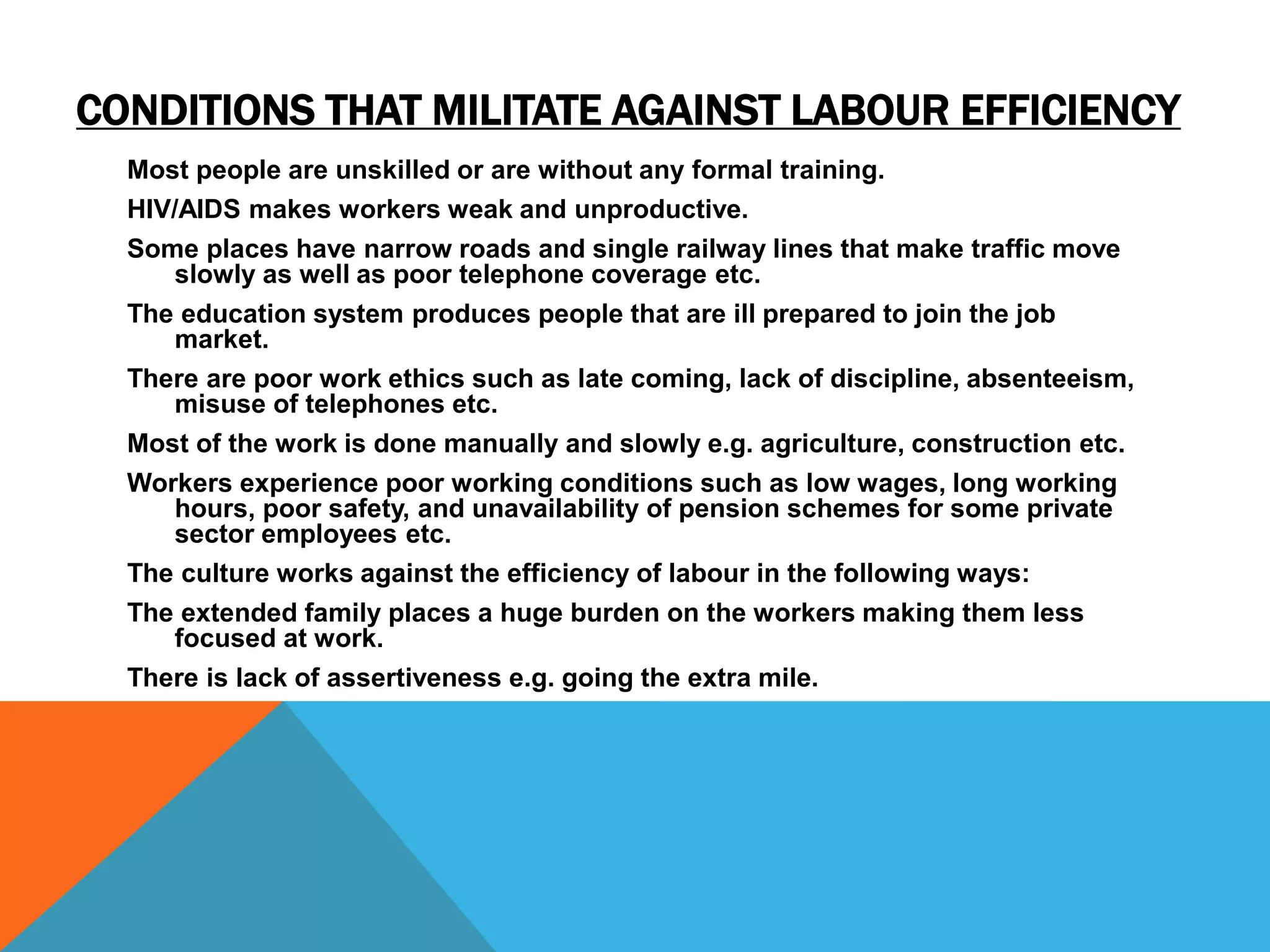 Labour efficiency | PPTX