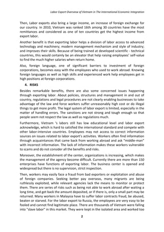 Labour export essay | PDF