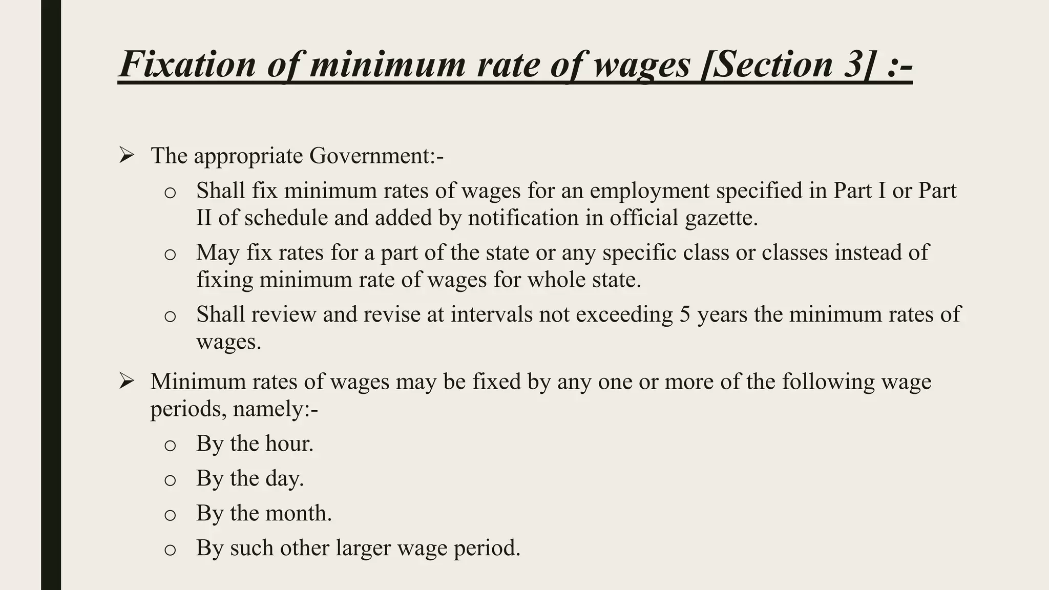Minimum Wages act, 1948 | PPTX