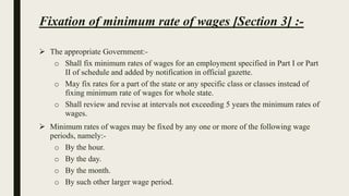 Minimum Wages act, 1948 | PPTX